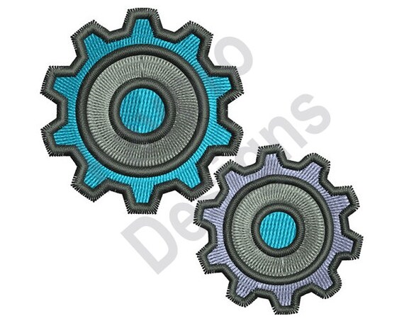 Gears Machine Embroidery Design - Etsy Australia
