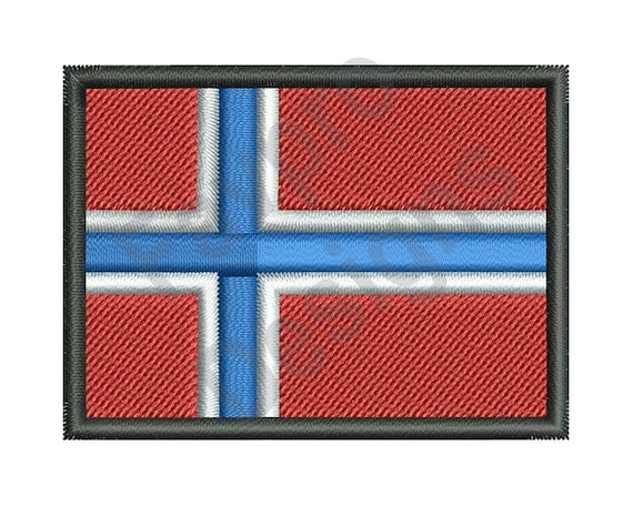 Norway Flag Machine Embroidery Design | Etsy