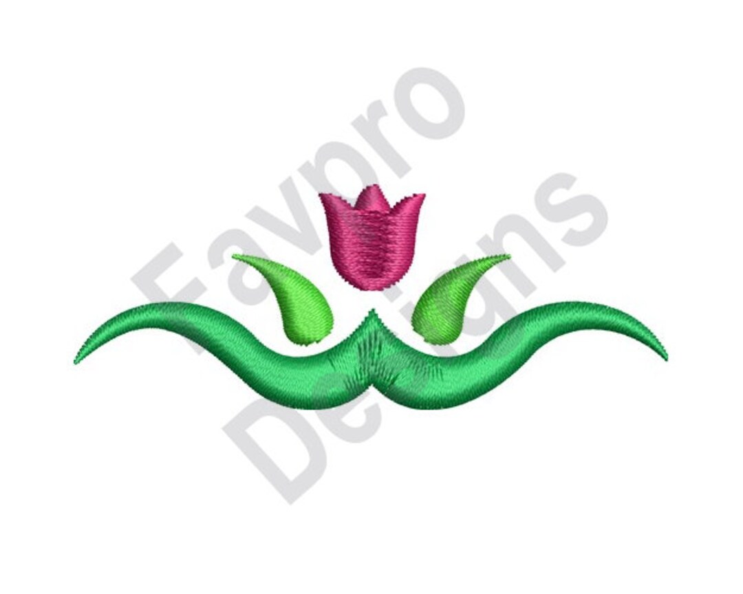 Tulip Flower - Machine Embroidery Design - Etsy