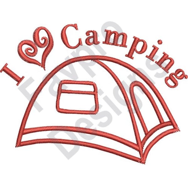 Camping Embroidery - Etsy
