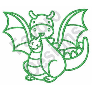 Winged Dragon - Machine Embroidery Design - Etsy