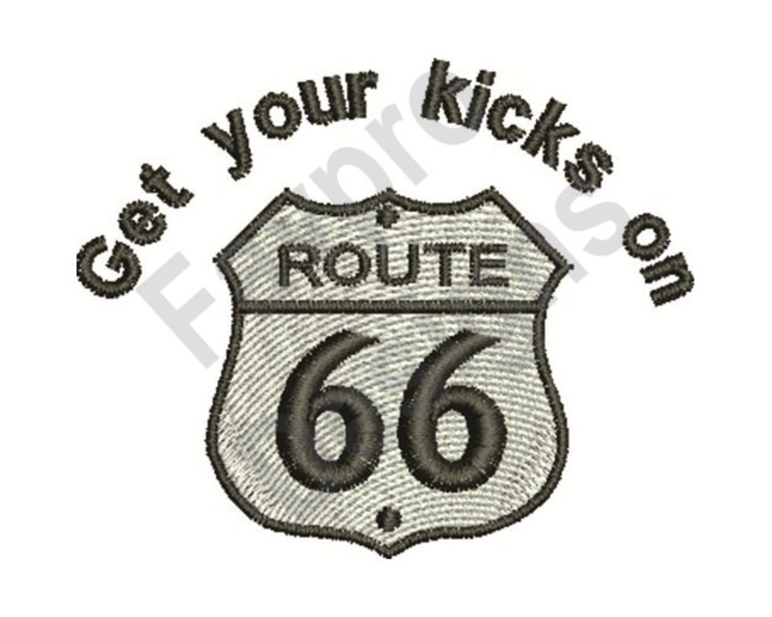 Route 66 Sign - Machine Embroidery Design - Etsy