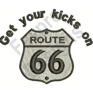 Route 66 Sign - Machine Embroidery Design - Etsy