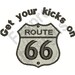 Route 66 Sign - Machine Embroidery Design - Etsy