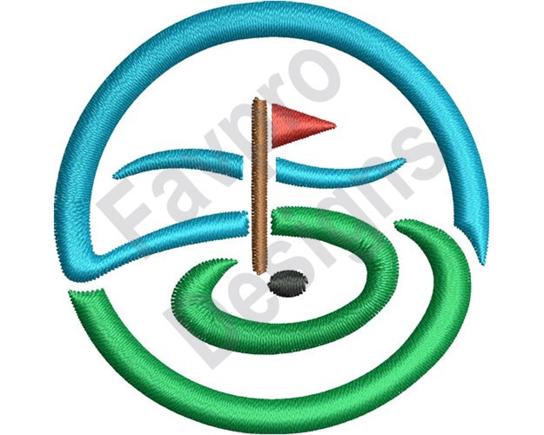 Modern Golf - Machine Embroidery Design - Etsy