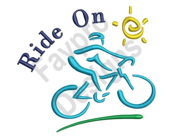 Ride on Machine Embroidery Design | Etsy
