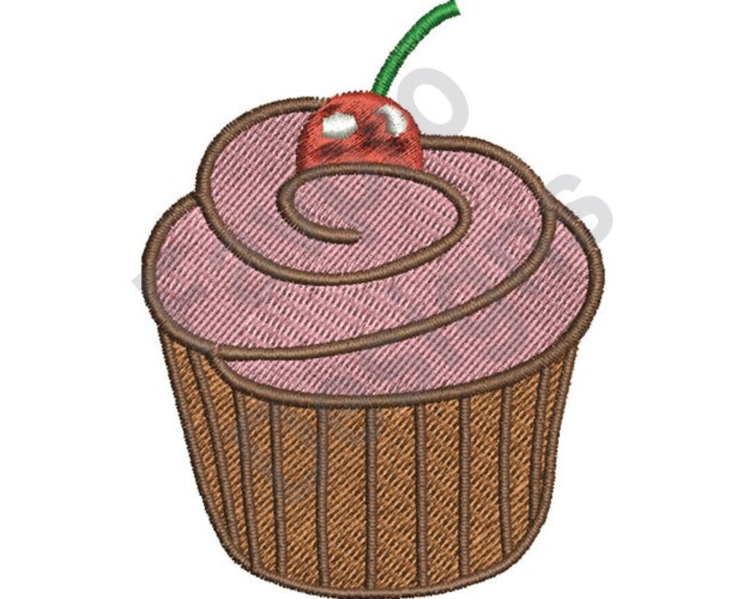 Cupcake - Machine Embroidery Design - Etsy