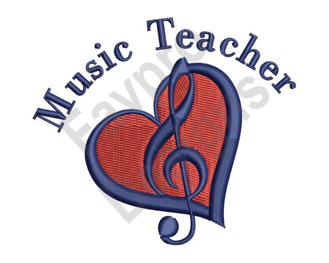 Musical Heart - Machine Embroidery Design - Etsy