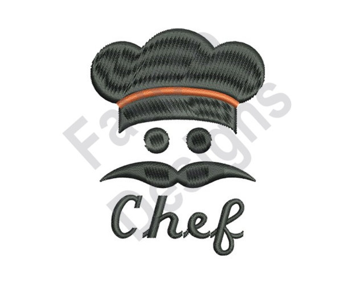 Chef - Machine Embroidery Design - Etsy