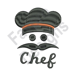 Chef - Machine Embroidery Design - Etsy