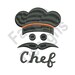 Chef - Machine Embroidery Design - Etsy