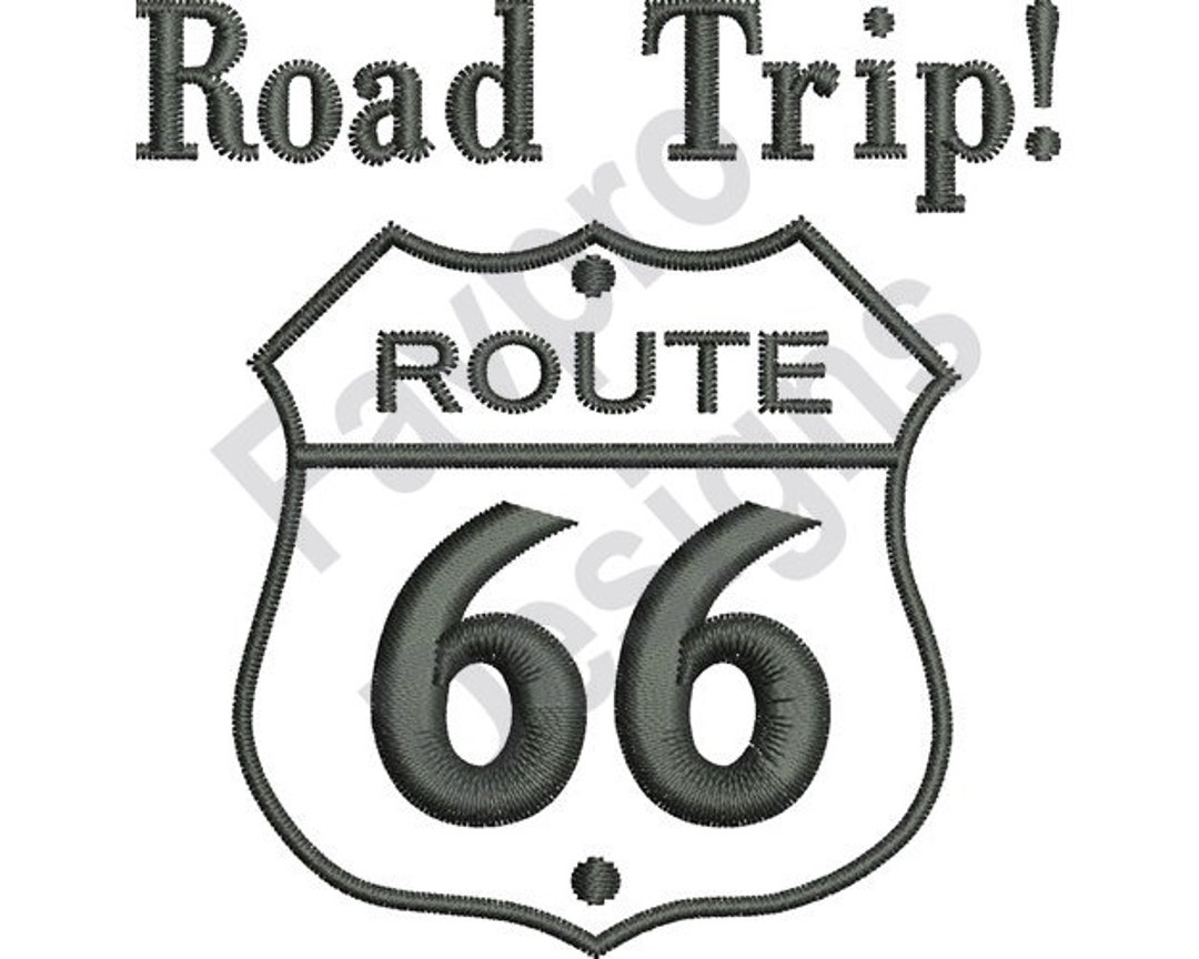 Route 66 Outline - Machine Embroidery Design - Etsy