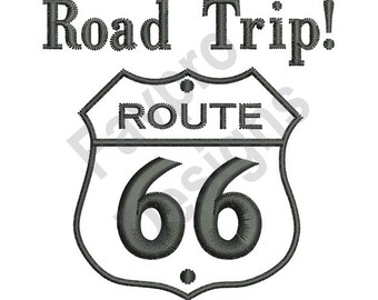 Route 66 Embroidery | Etsy