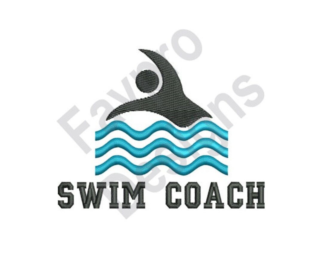 Swim Coach - Machine Embroidery Design - Etsy
