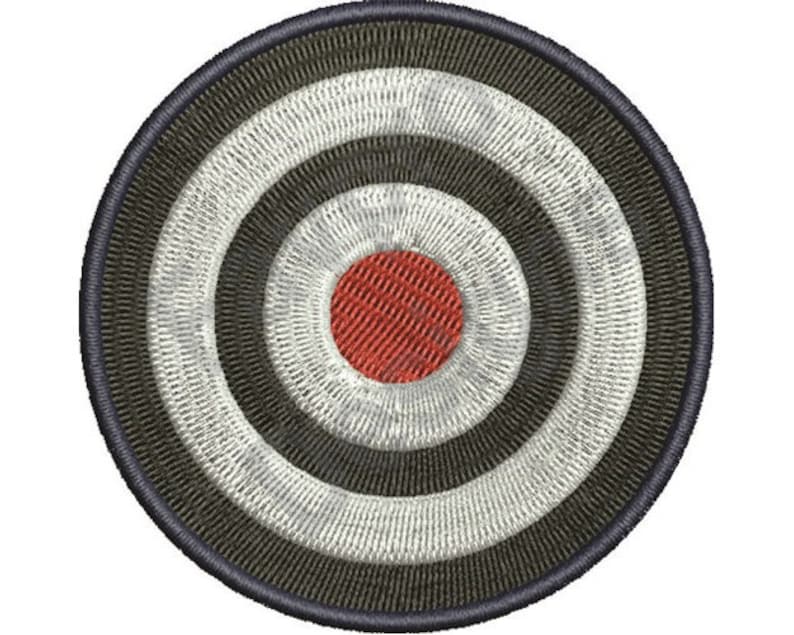 Bullseye Machine Embroidery Design - Etsy