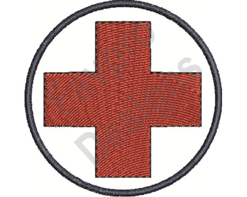 Cercle de la Croix Rouge motif de broderie Machine - Etsy France