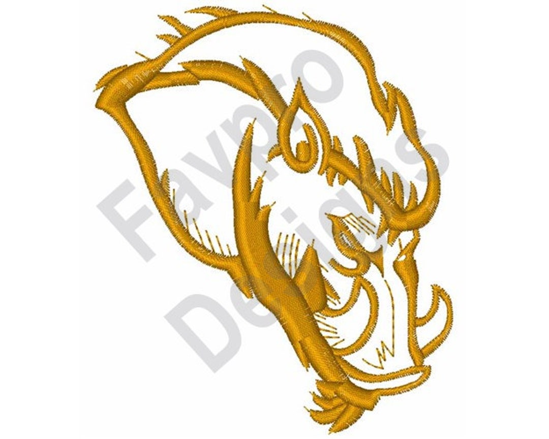 Boar Head - Machine Embroidery Design - Etsy