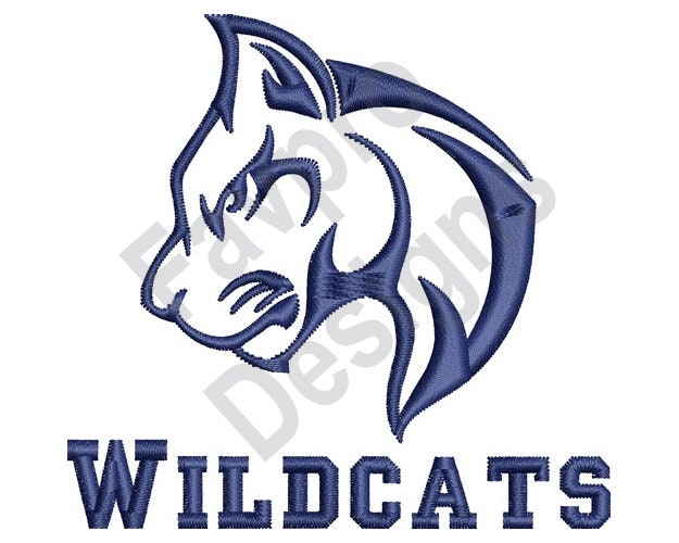Wildcat Head Machine Embroidery Design - Etsy