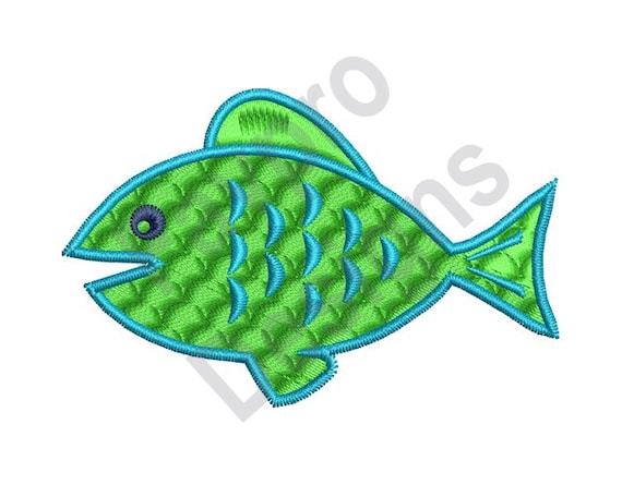 Fish Machine Embroidery Design - Etsy