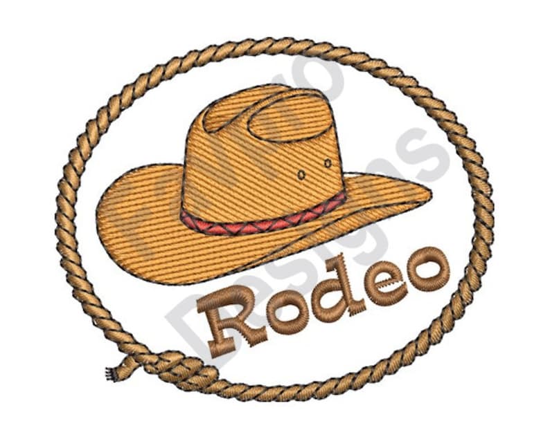 Rodeo Hat Machine Embroidery Design - Etsy