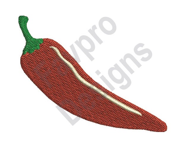 Chili Pepper Machine Embroidery Design - Etsy