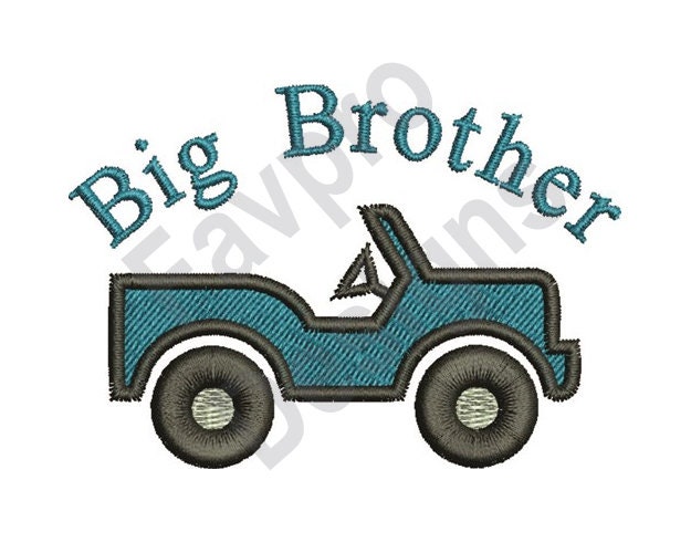 Big Brother Machine Embroidery Design | Etsy