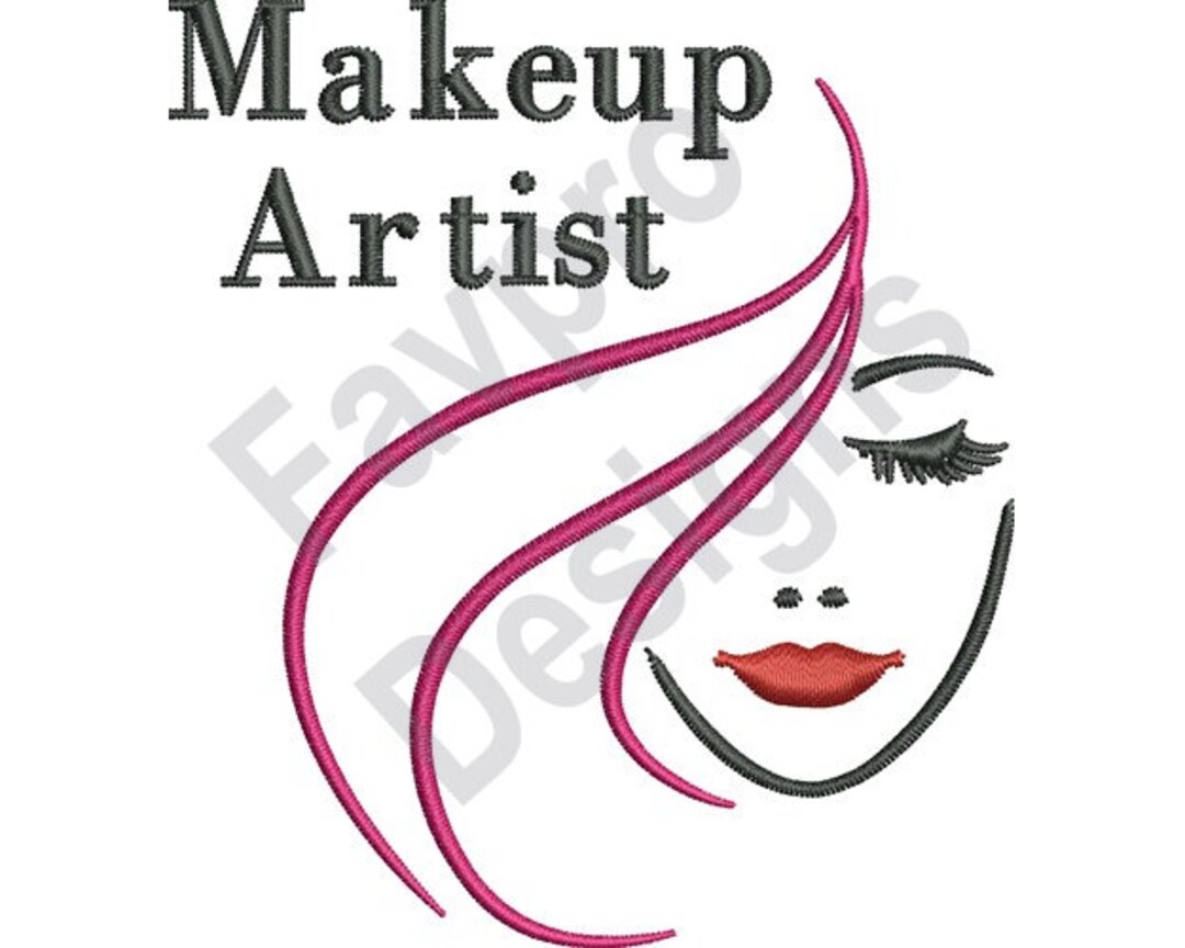 Makeup Artist - Machine Embroidery Design - Etsy