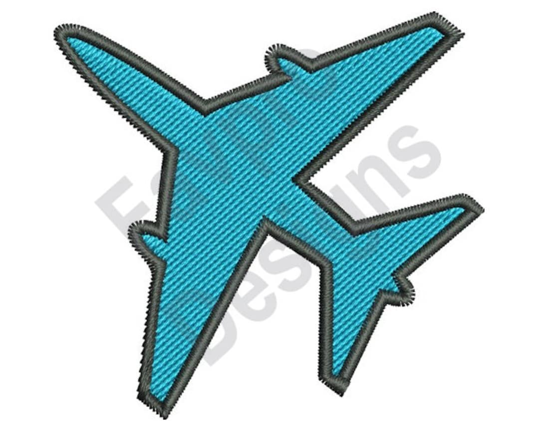 Plane - Machine Embroidery Design - Etsy