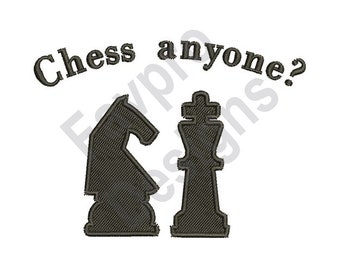 Chess Pieces Machine Embroidery Design - Etsy