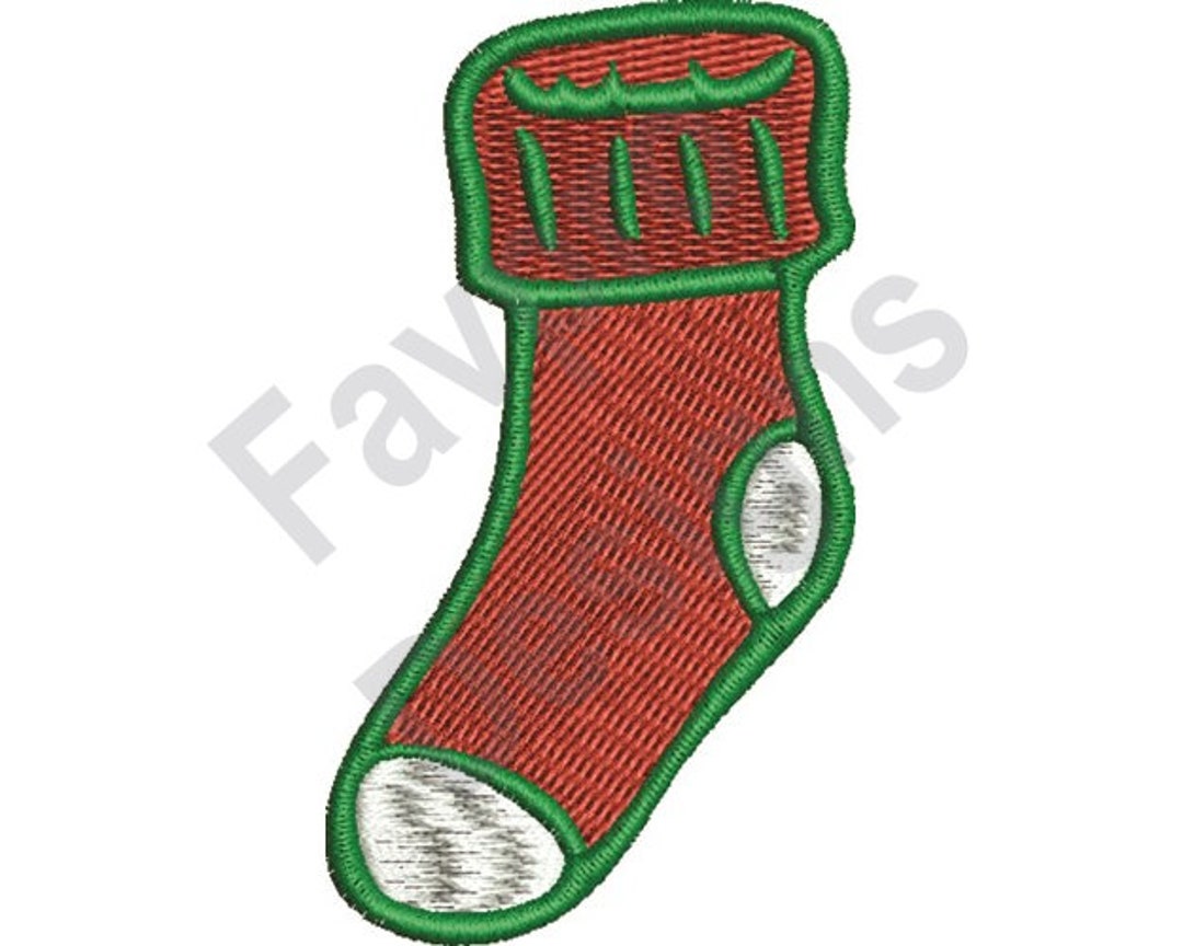 Christmas Sock - Machine Embroidery Design - Etsy