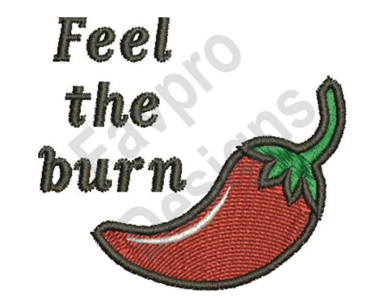 Chili Pepper Machine Embroidery Design - Etsy
