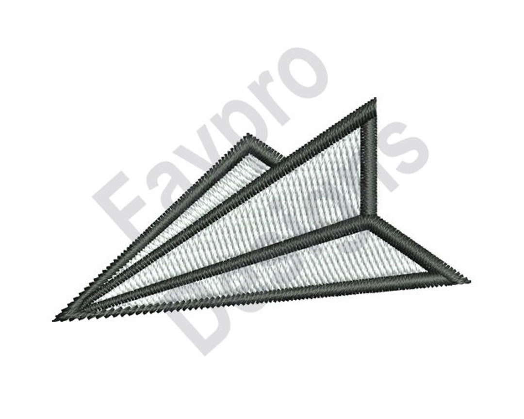 Paper Airplane - Machine Embroidery Design - Etsy