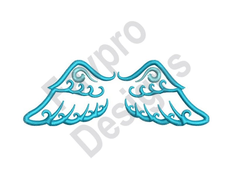 Angel Wings Machine Embroidery Design | Etsy