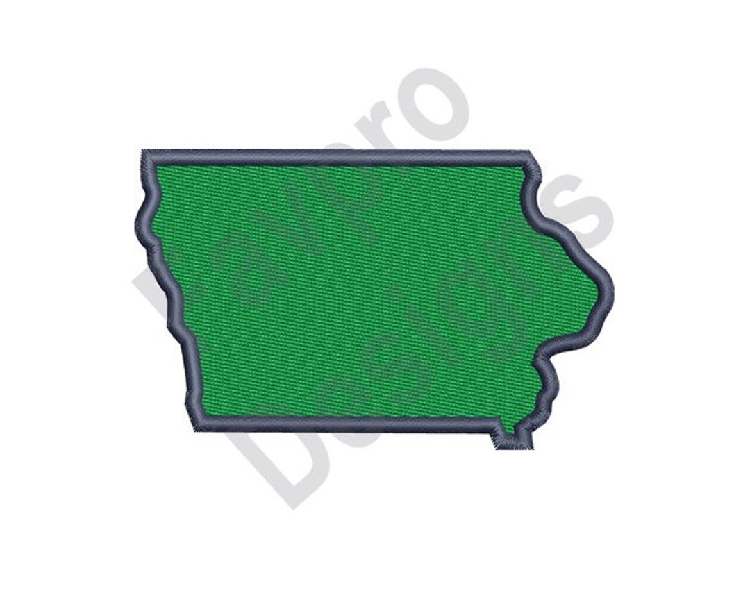 Iowa - Machine Embroidery Design - Etsy