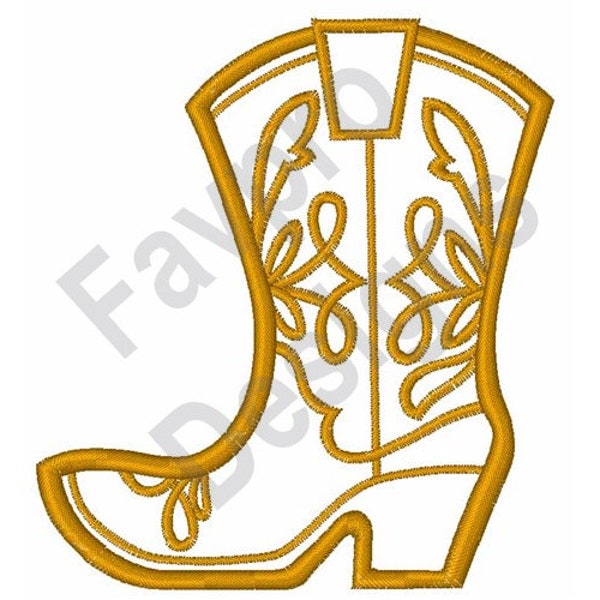 Cowboy Boot Embroidery Design - Etsy