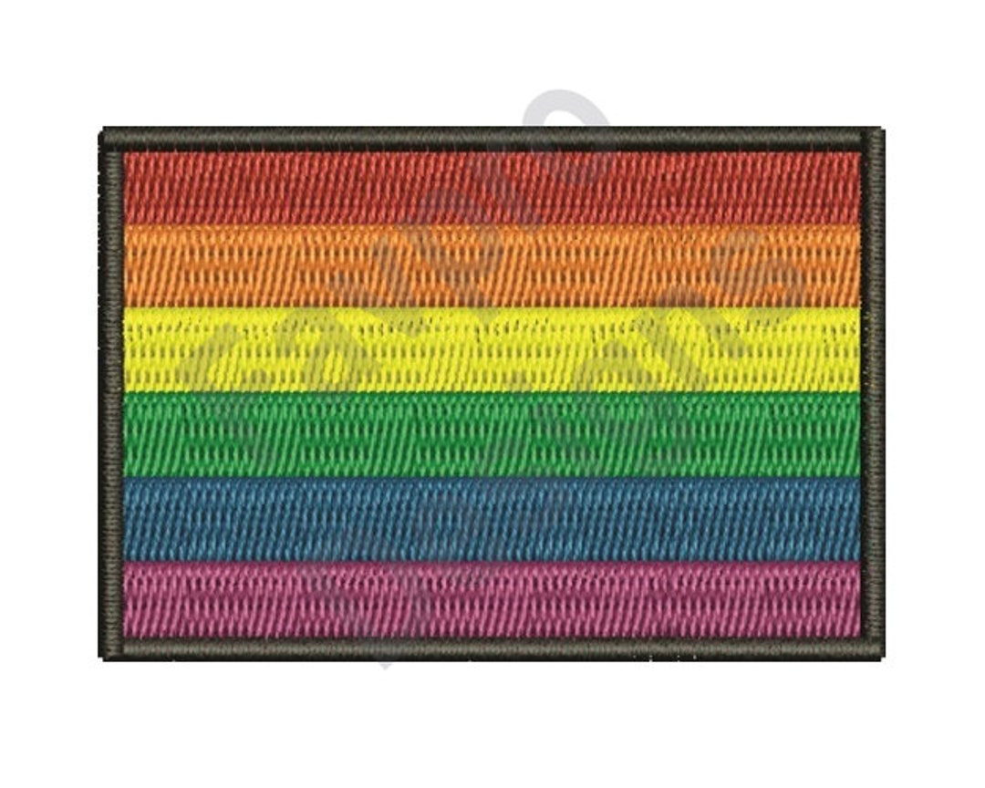 Pride Flag - Machine Embroidery Design - Etsy