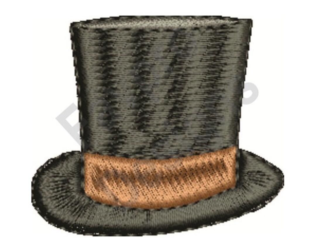 Top Hat - Machine Embroidery Design - Etsy