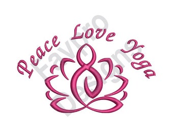 Peace Love & Zen Machine Embroidery Design, Embroidery Designs, Machine ...