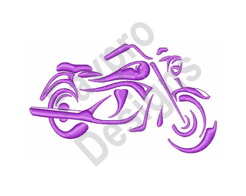 Abstract Motorcycle - Machine Embroidery Design - Etsy