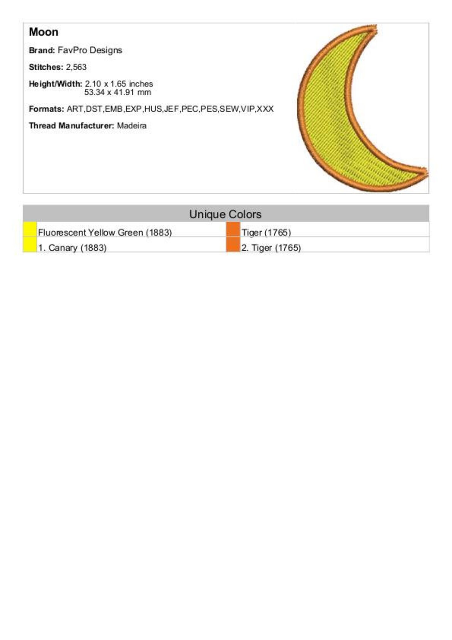 Moon Machine Embroidery Design - Etsy