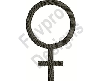 Venus Female Symbol Applique Embroidery Design in 3x3 4x4 5x5 - Etsy
