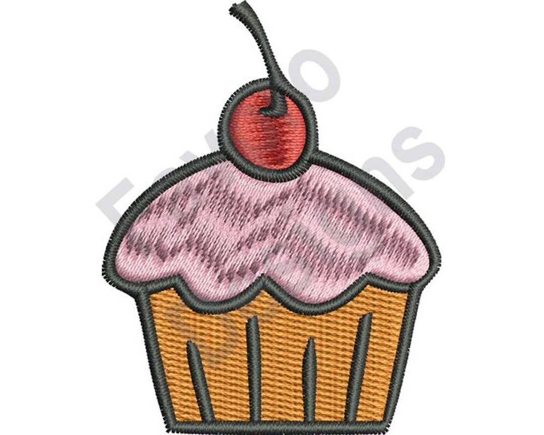 Cupcake - Machine Embroidery Design - Etsy