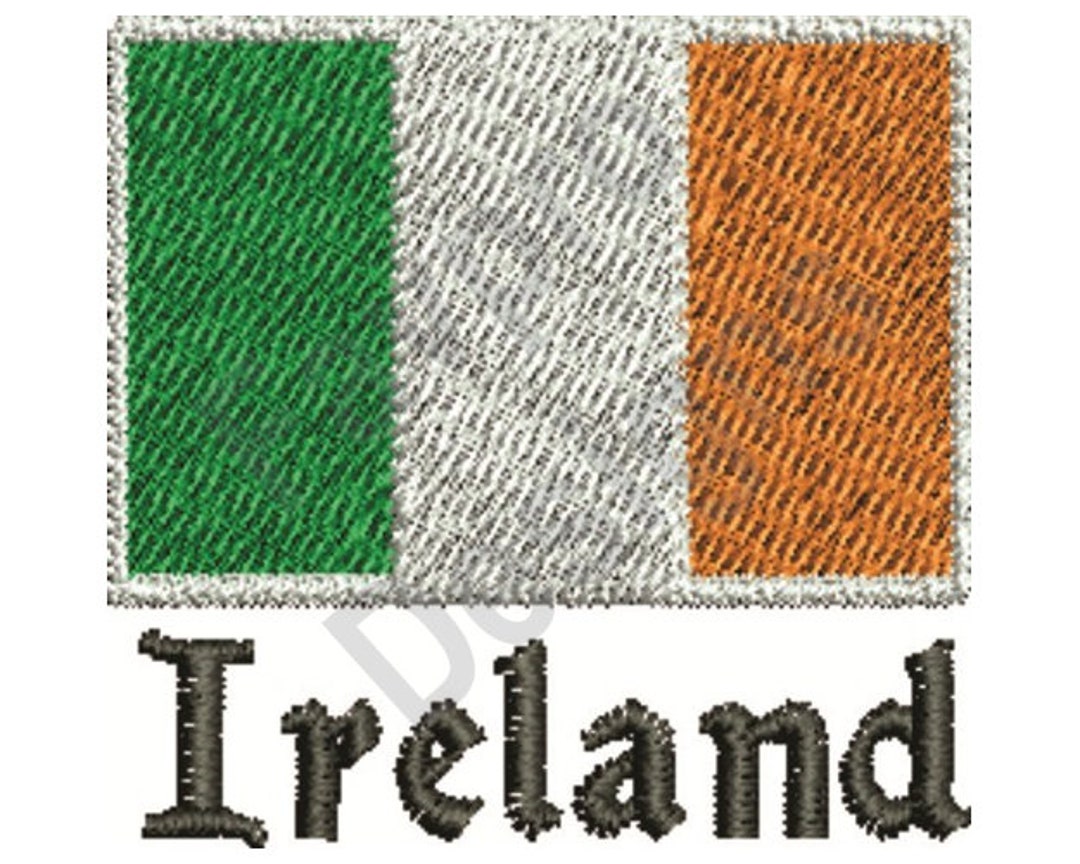 Irish Flag Machine Embroidery Design - Etsy