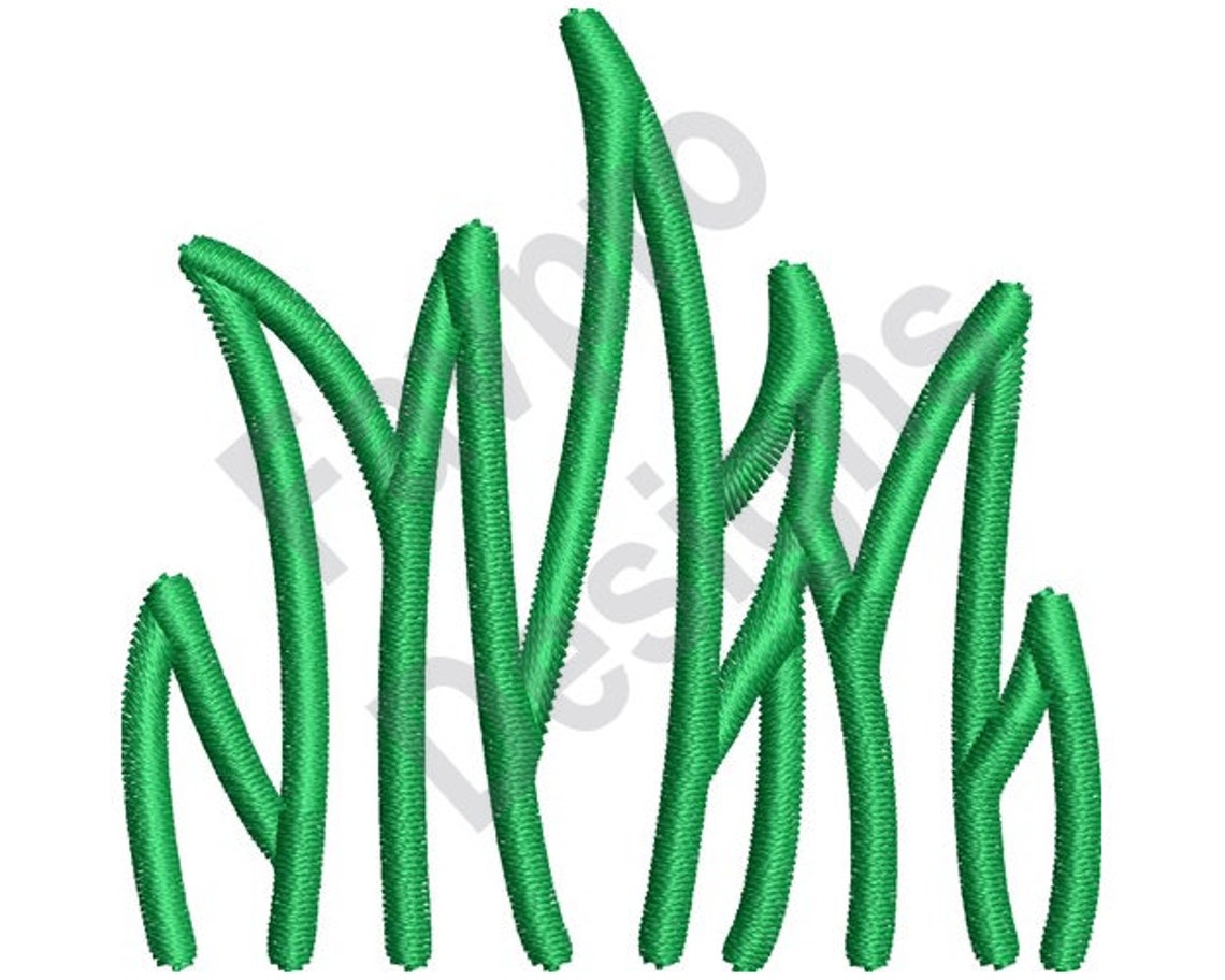 Grass Outline Machine Embroidery Design - Etsy