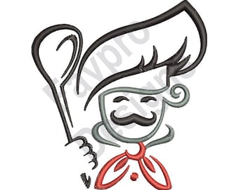 Chef - Machine Embroidery Design - Etsy