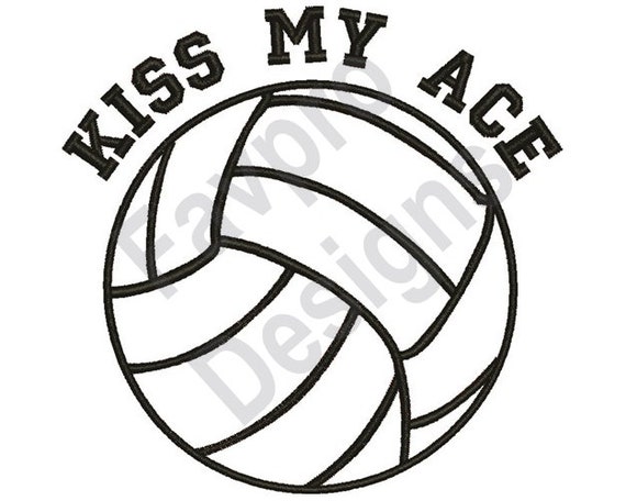 Kiss My Ace Machine Embroidery Design | Etsy