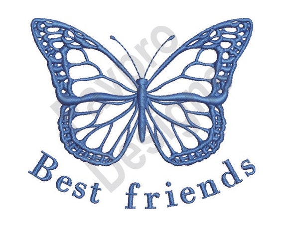 Best Friends Machine Embroidery Design | Etsy