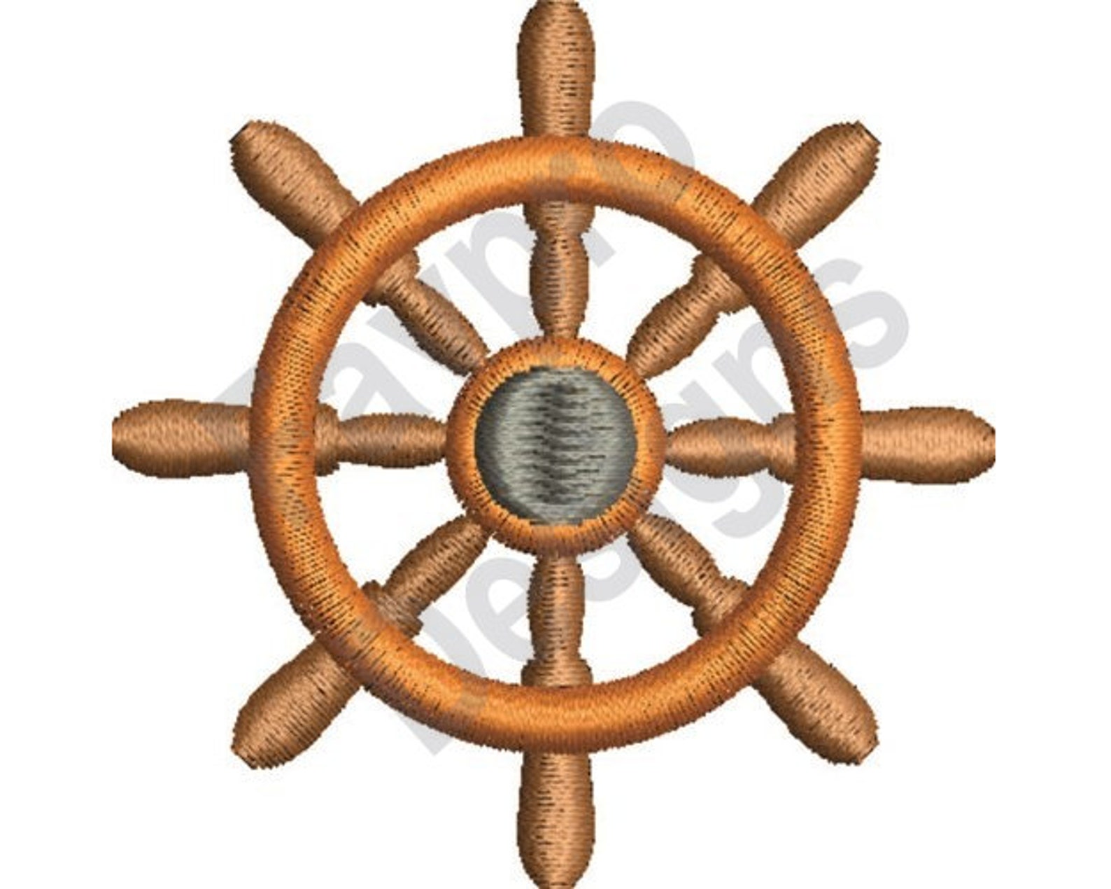 Ships Wheel Machine Embroidery Design - Etsy