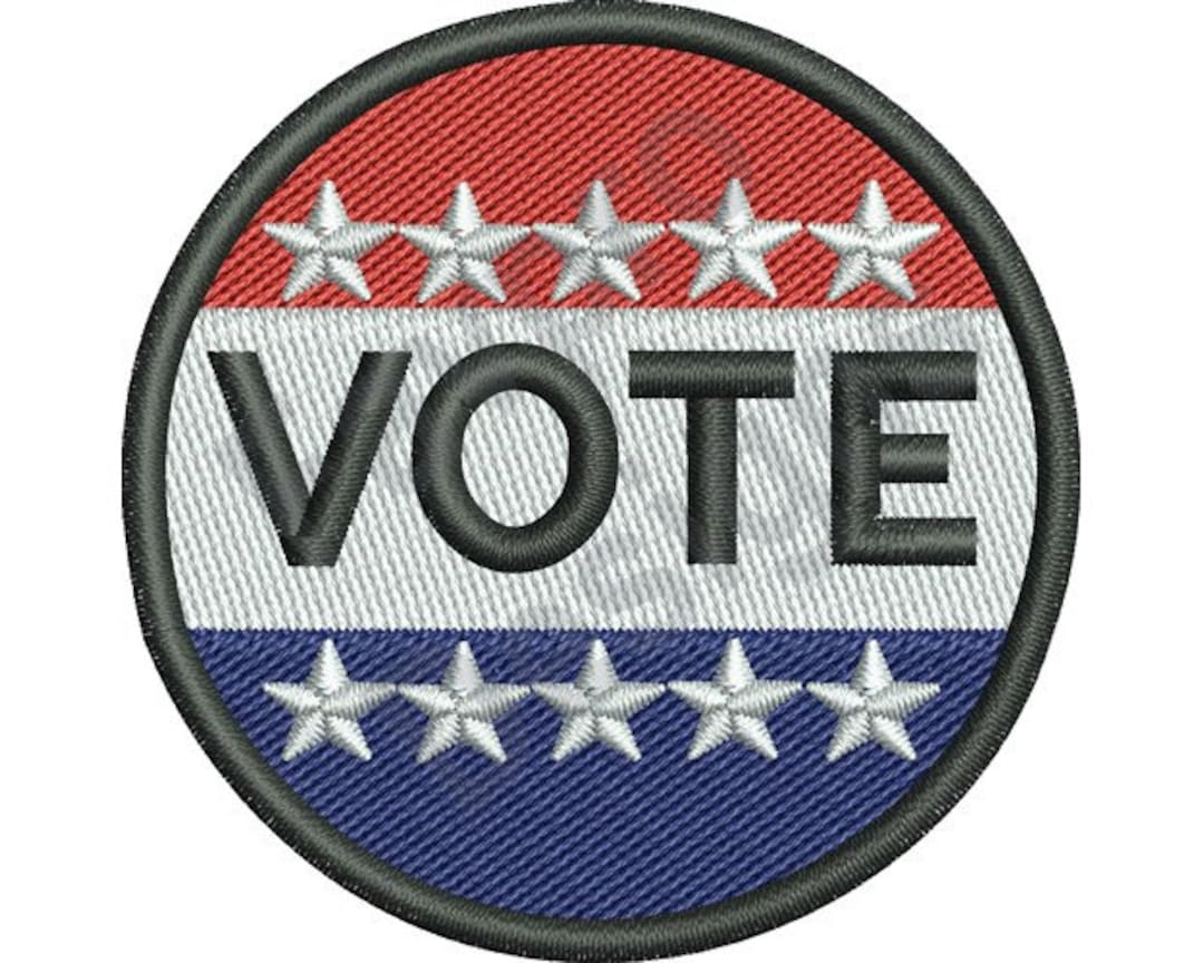 Vote Logo Machine Embroidery Design - Etsy