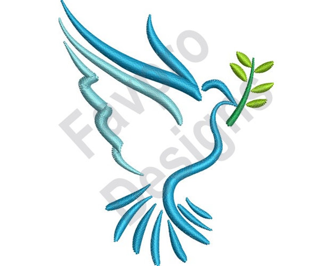 Peace Dove Machine Embroidery Design | Etsy
